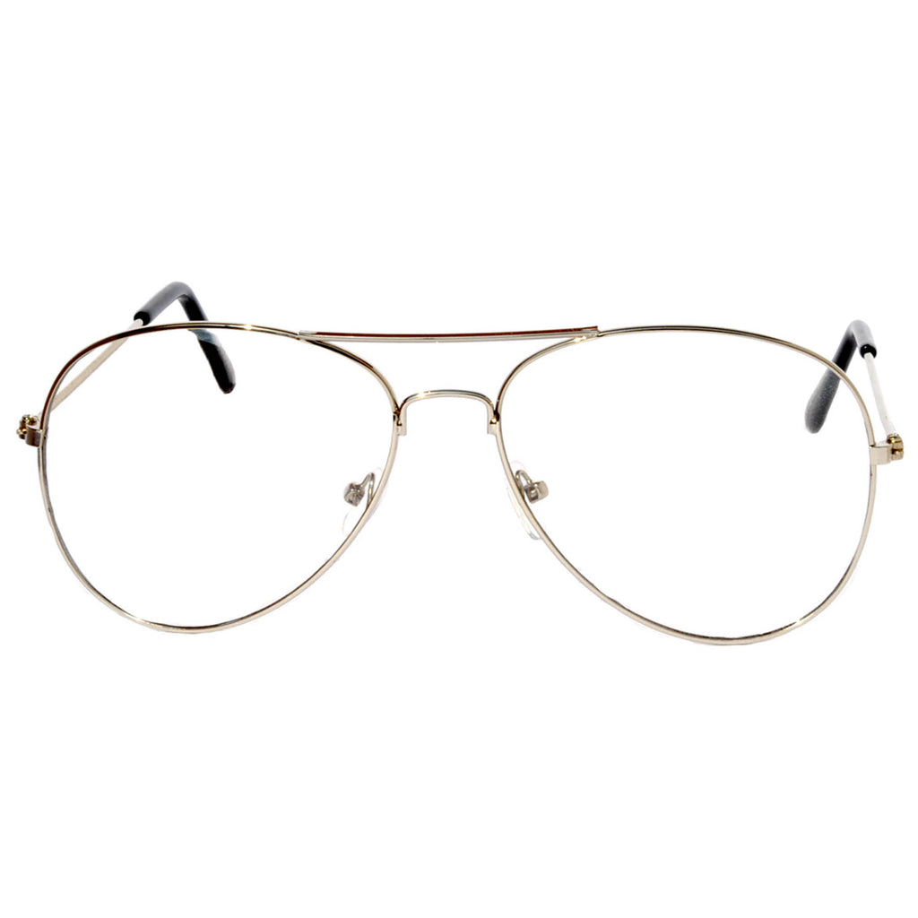 Aviator Sunglasses - Silver Frame / Clear Lens – Sunnytop Shop